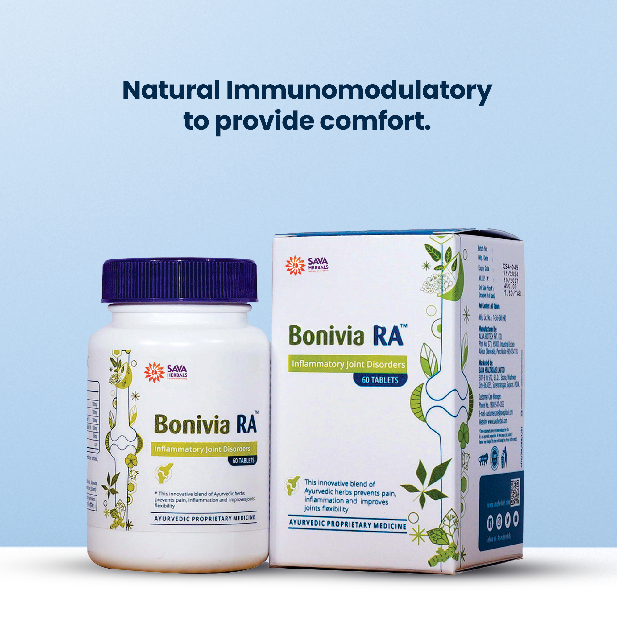Bonivia- RA Tablets – Rheumatoid Arthritis – Sava Herbals